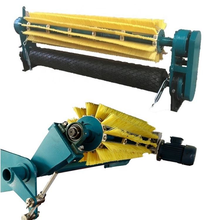 Motor Electric Rotary Nylon Cleaning Roller Brush Belt Cleaner Untuk ...