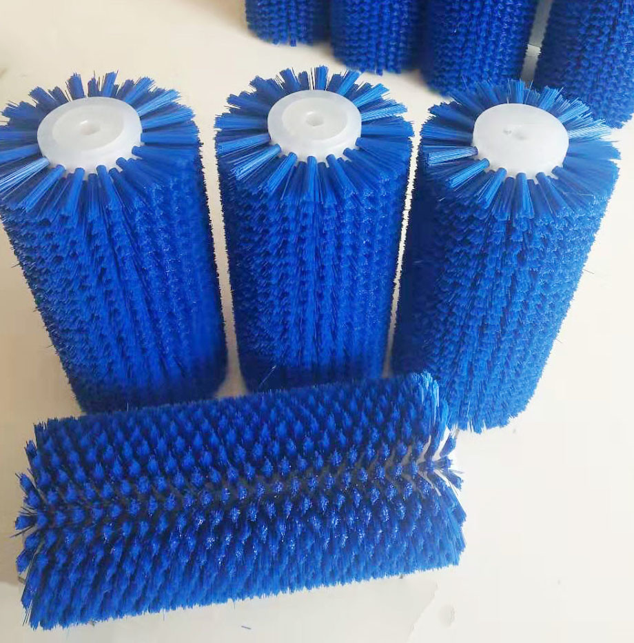 Sikat Rol Silinder Putar Poros Plastik 0.36mm Untuk Membersihkan